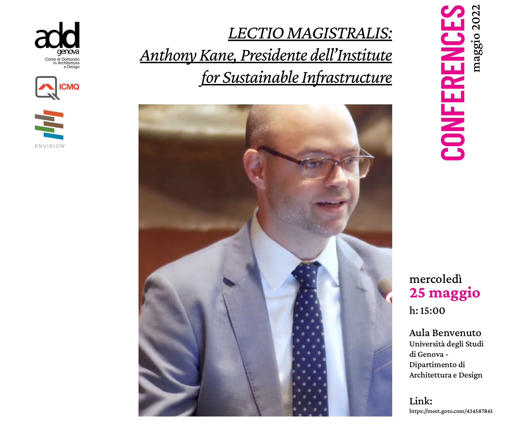 Lectio Magistralis Anthony Kane - FOA.GE